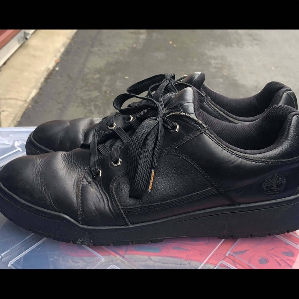 Timberland 24054men’s Black Leather Shoes Size 11m - Gem